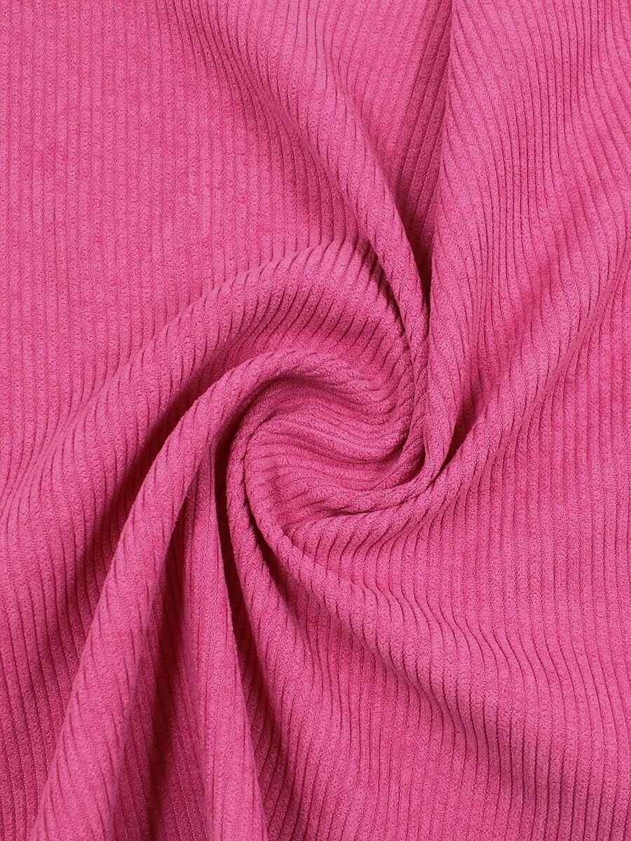 Вельвет малиновый, ткань для шитья и рукоделия, отрез 1,4х3 метра