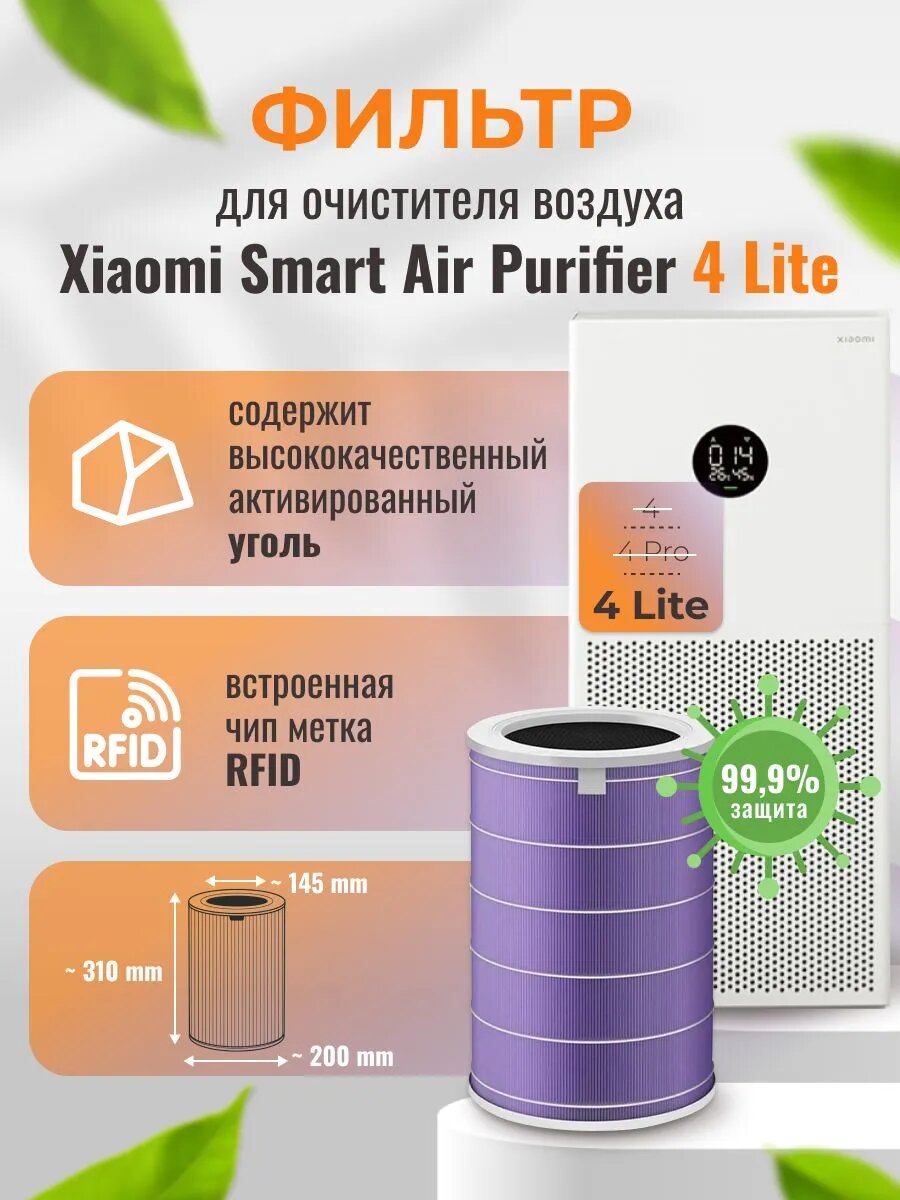 Фильтр PRO для очистителя воздуха Xiaomi Smart Air Purifier 4 Lite арт. BHR5272GL