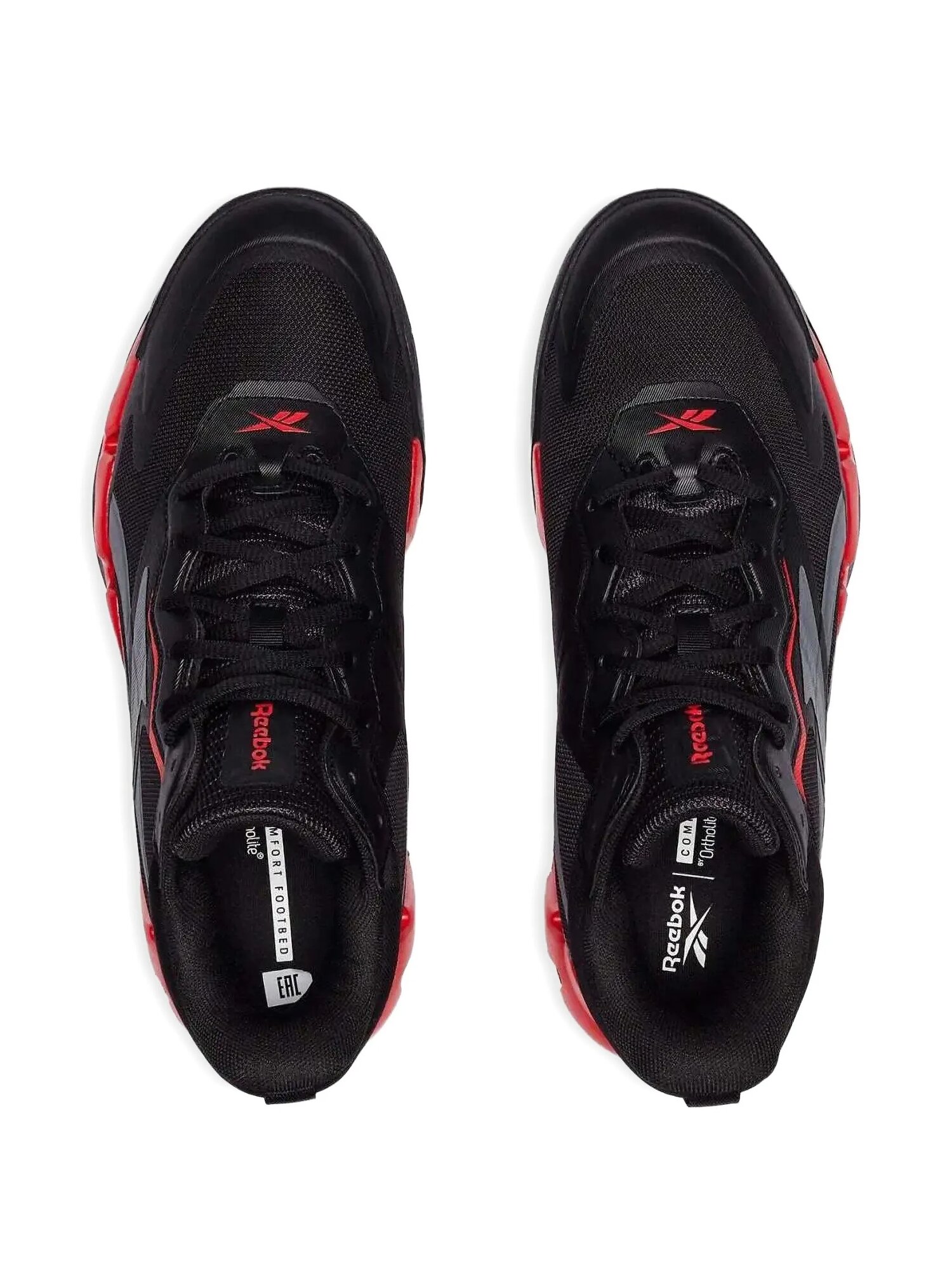 Кроссовки Reebok Zig Encore Black/Red, размер 14 US, черный — фото 1