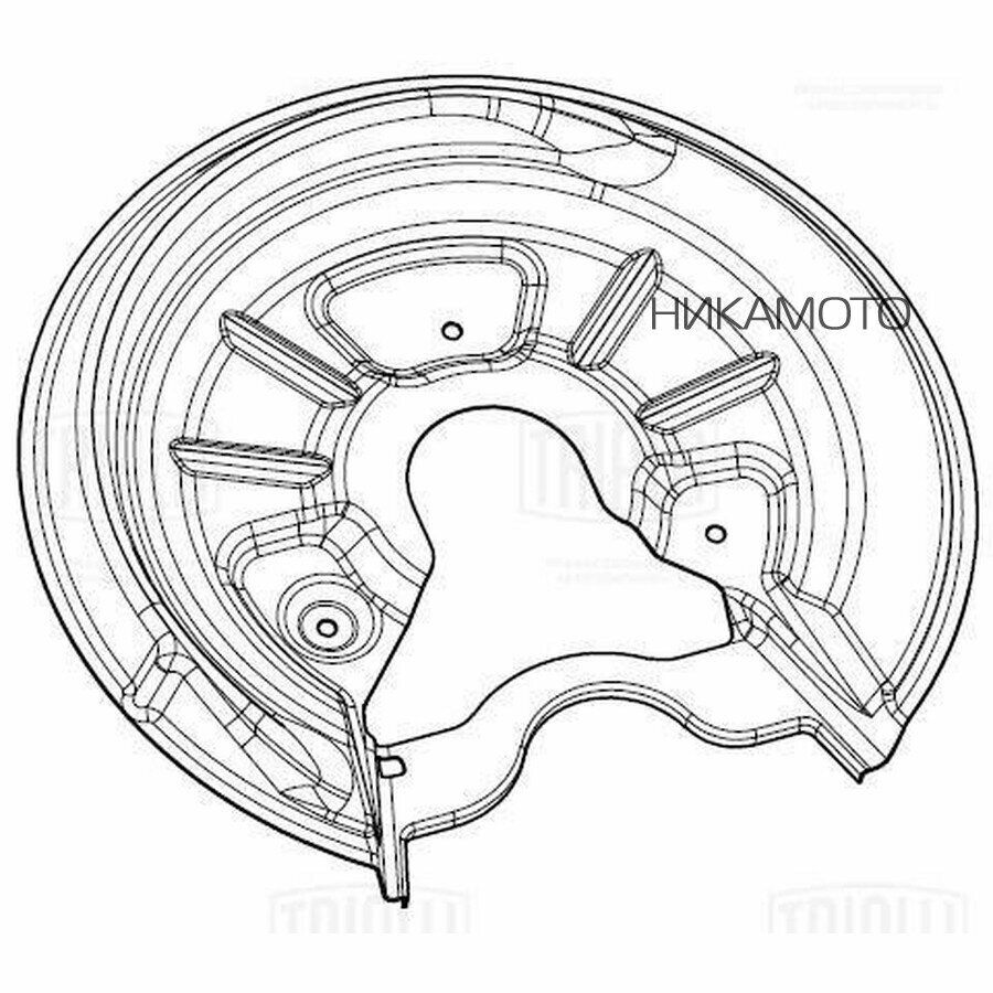 TRIALLI BDSP2583 Кожух торм. диска