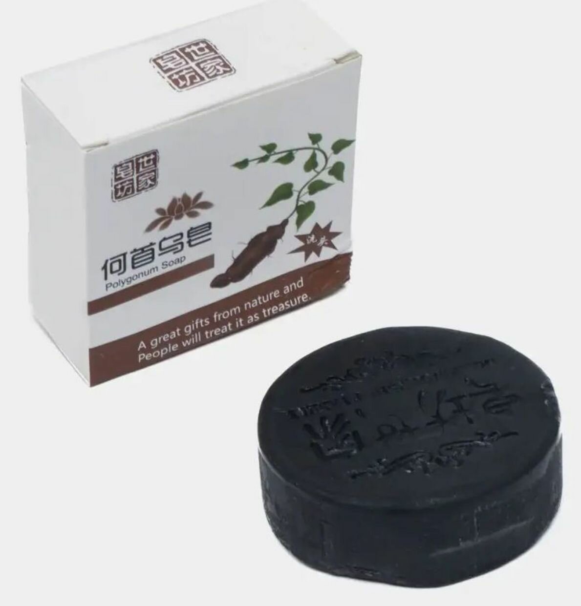 Мыло-шампунь для роста и укрепления волос, бессульфатный, 1 шт