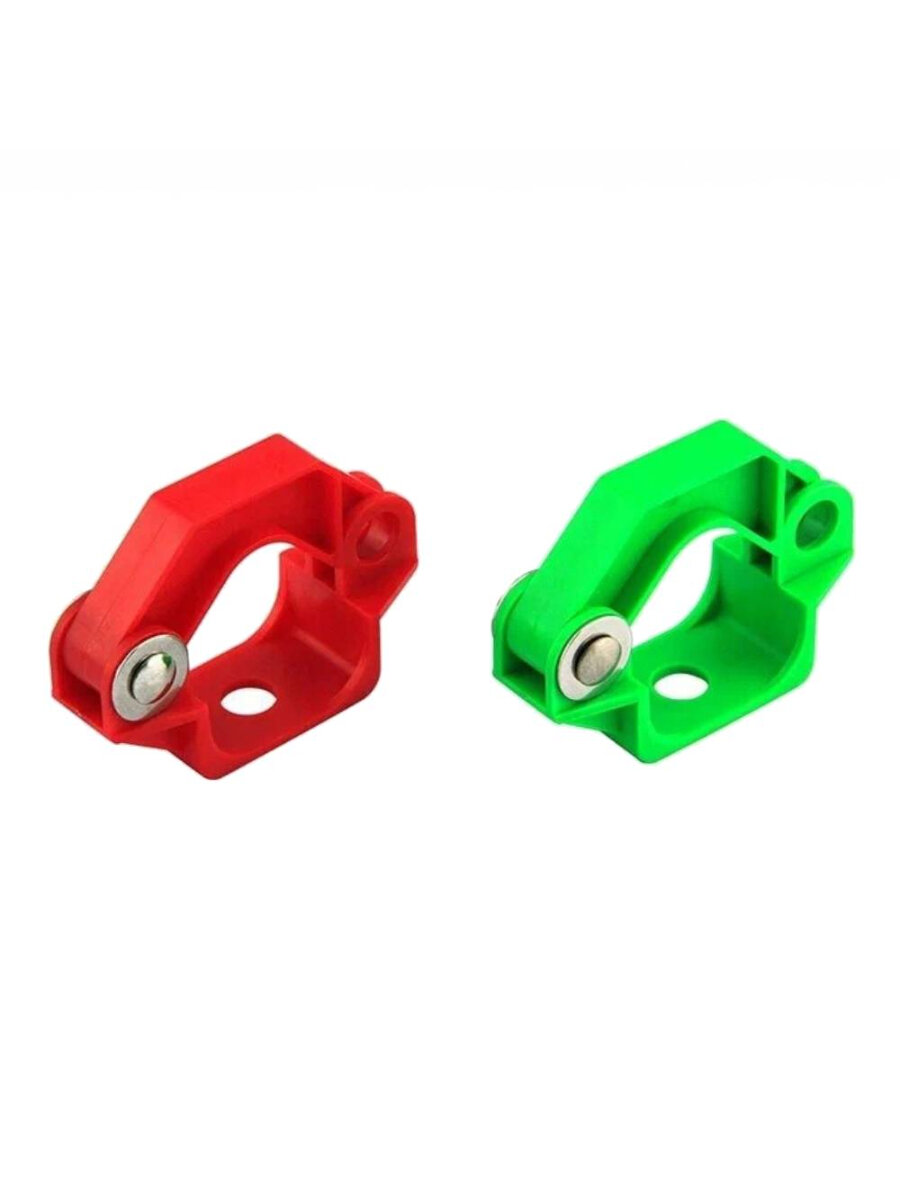 Блокиратор рубильника, ABS-пластик, диаметр 8 мм, красно-зелёный цвет, 1 шт