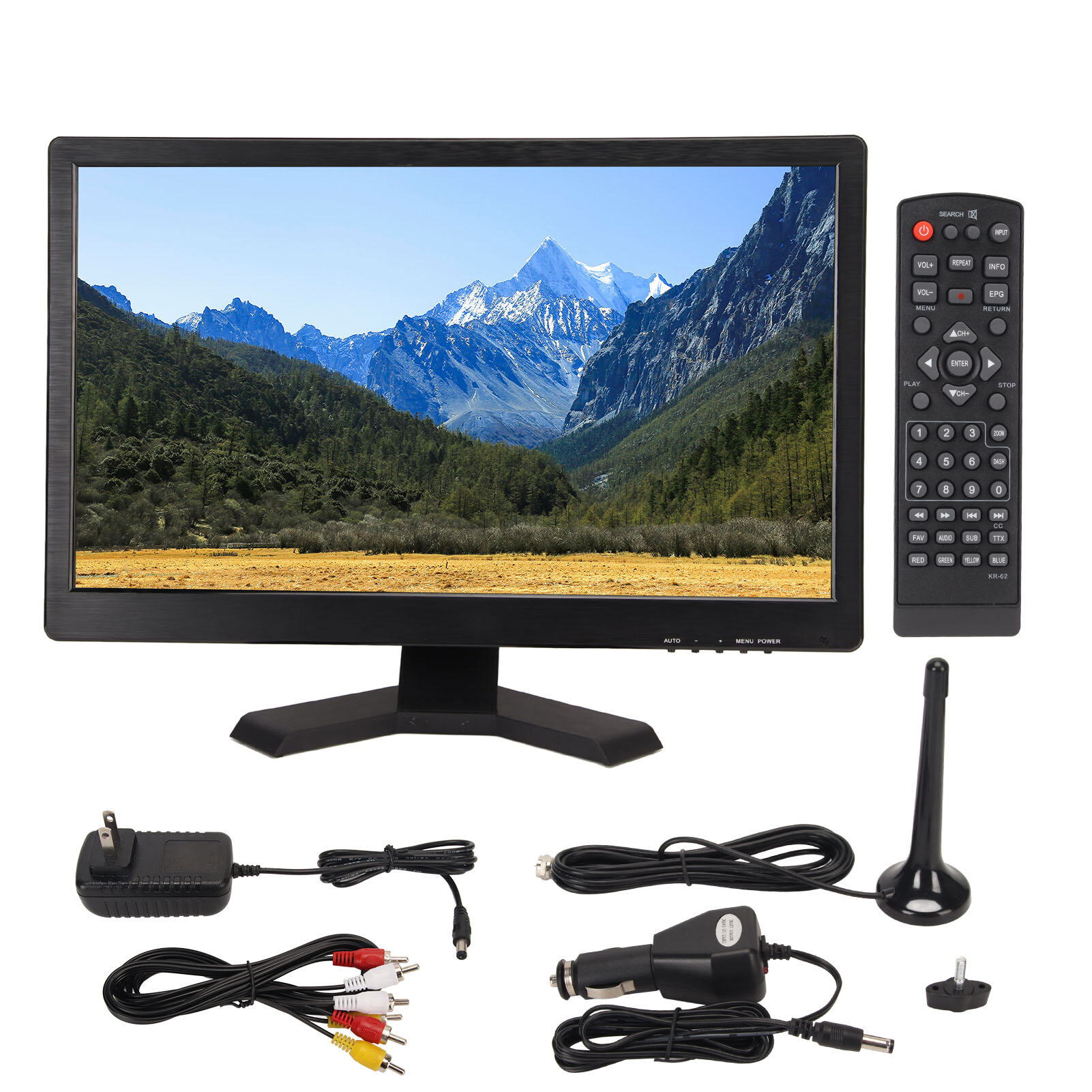 21,5-дюймовый цифровой LED-телевизор 2K HD 1080p ATSC с двумя тюнерами и несколькими интерфейсами.