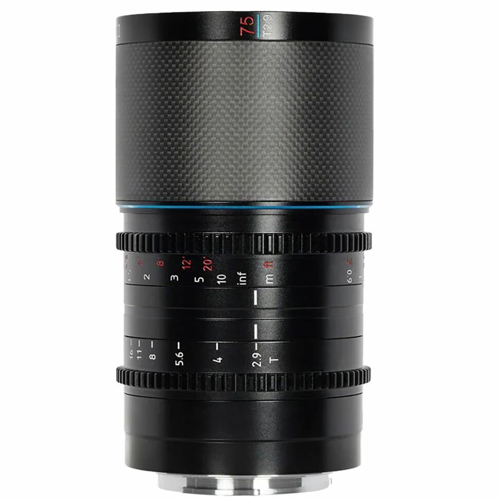 Объектив Sirui Saturn 75mm T2.9 1.6x FF Anamorphic L-mount (Blue Flare)