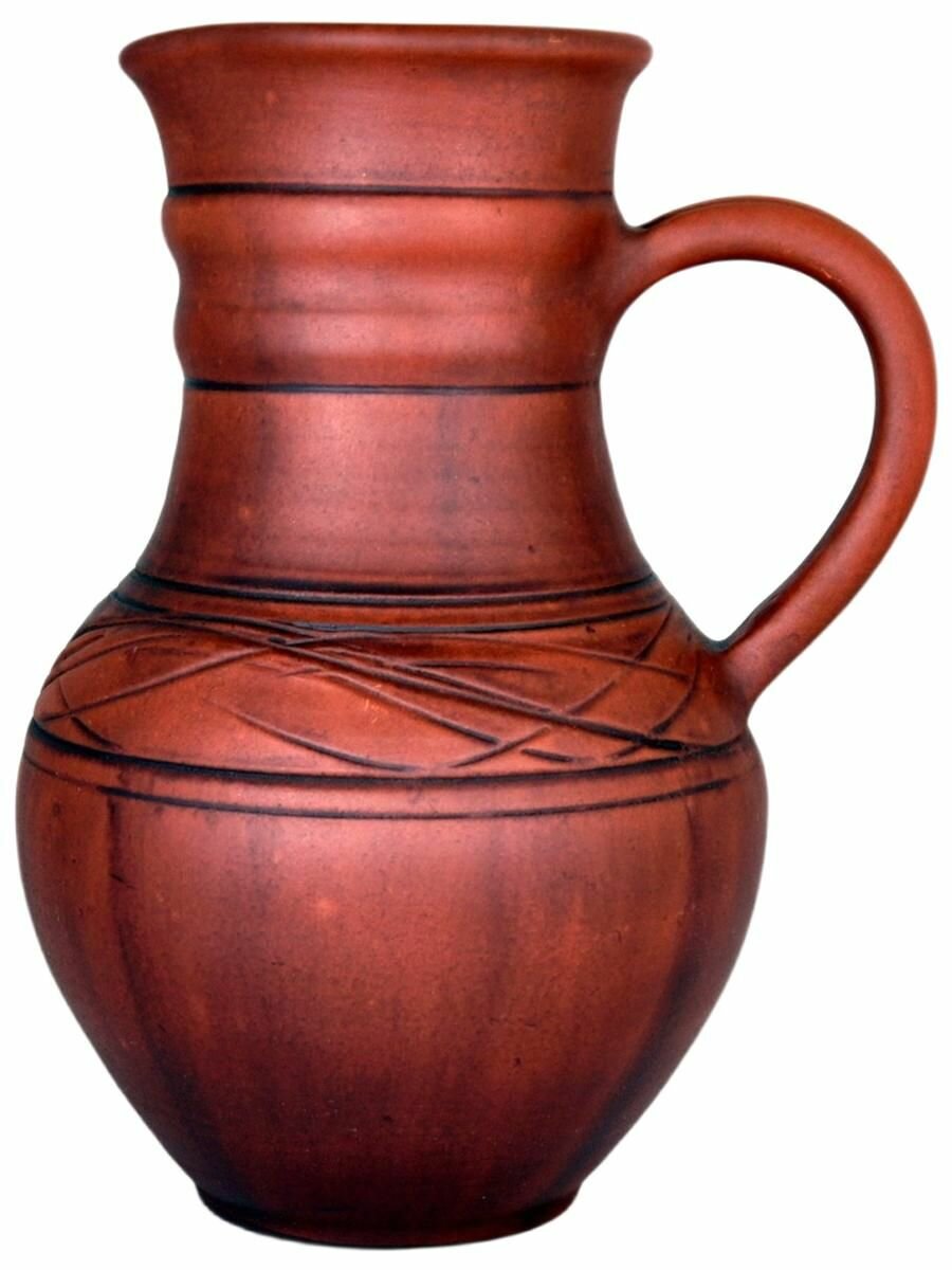 Кувшин, Жбан-1 + глазурь, глина, керамика, ручная работа