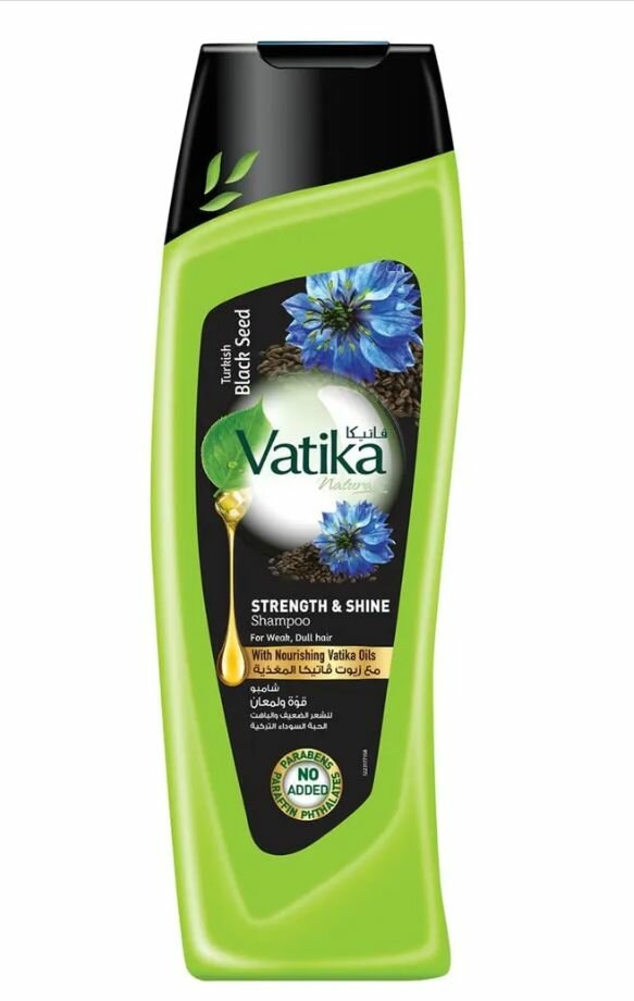 Dabur Vatika Black seed Шампунь для волос с черным тмином Сила и блеск 200 мл