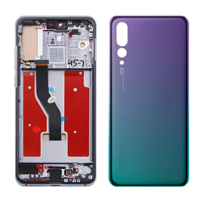 TFT-дисплей для Huawei P20 Pro, ЖК-дисплей с сенсорным экраном и дигитайзером в сборе, дисплей P20 Pro с рамкой 6,1 дюйма, для экрана Huawei p20 pro Aurora Fram FigerpCo