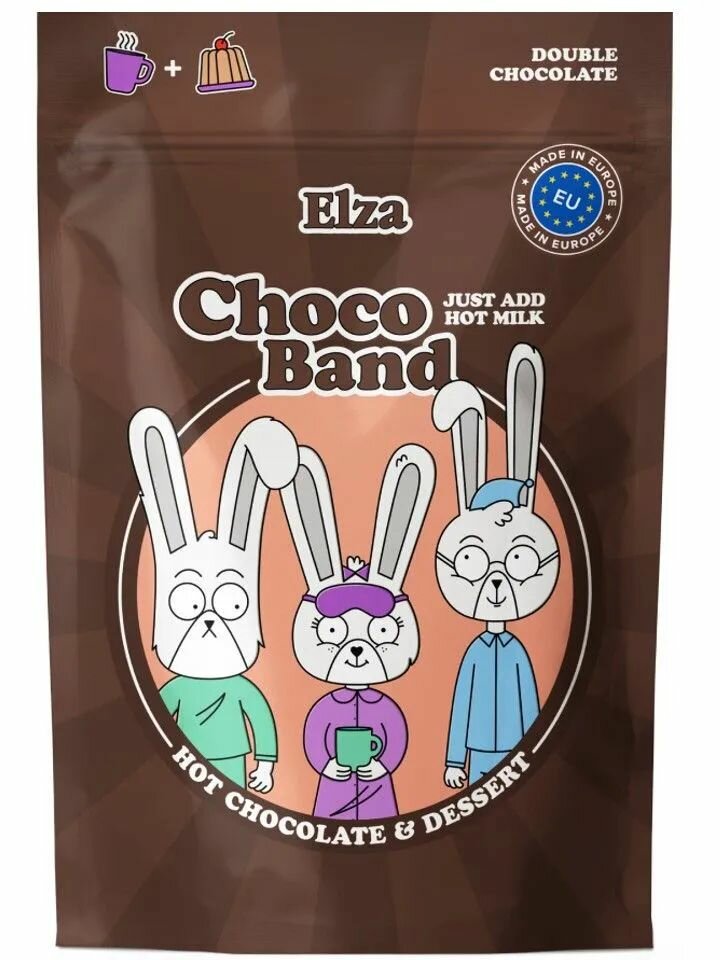 Напиток растворимый ELZA Choco Band Creamy Hot Chocolate 200г 6шт , Венгрия