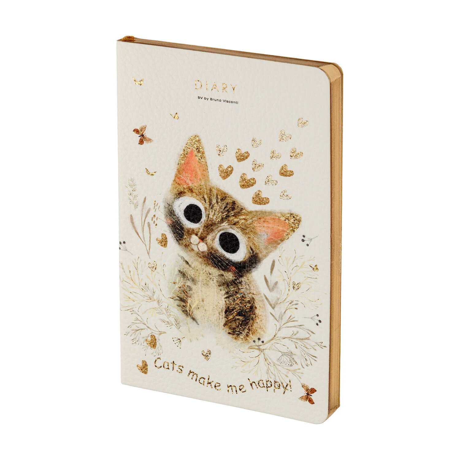 Ежедневник BrunoVisconti "Милый котик" недатированный 125*200мм 256 стр.