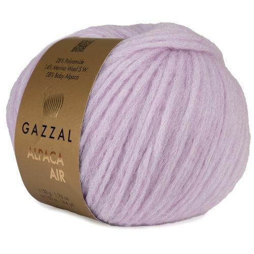 Пряжа Gazzal Alpaca Air 103 светло-сиреневый (4 мотка по 50г/150м)