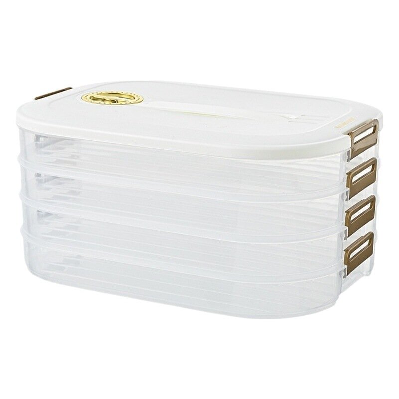 Набор коробок для хранения Tan Yunqin, для пельменей, пластик, 4 слоя