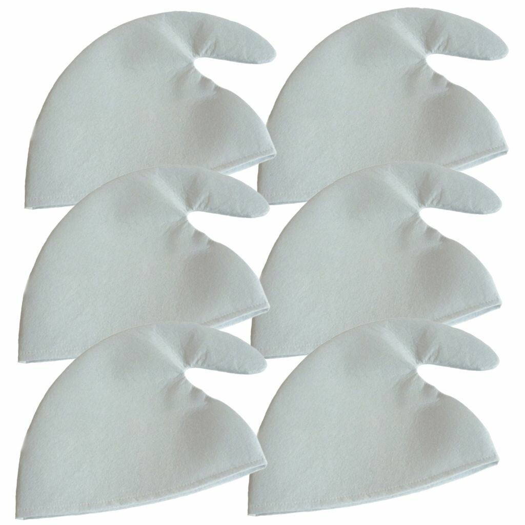 6 эльфийских шапок для тематических вечеринок, стильные аксессуары, Белый