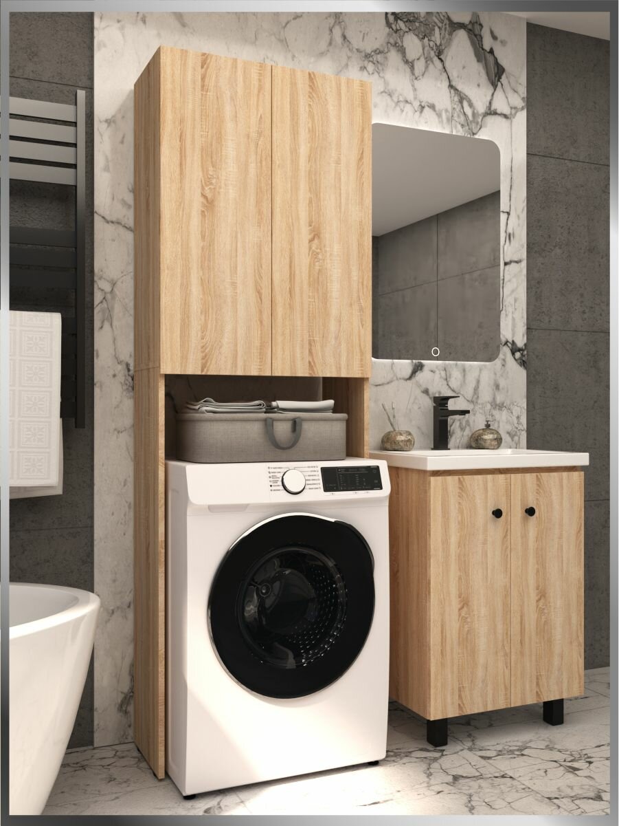 Шкаф над стиральной машиной Дуб