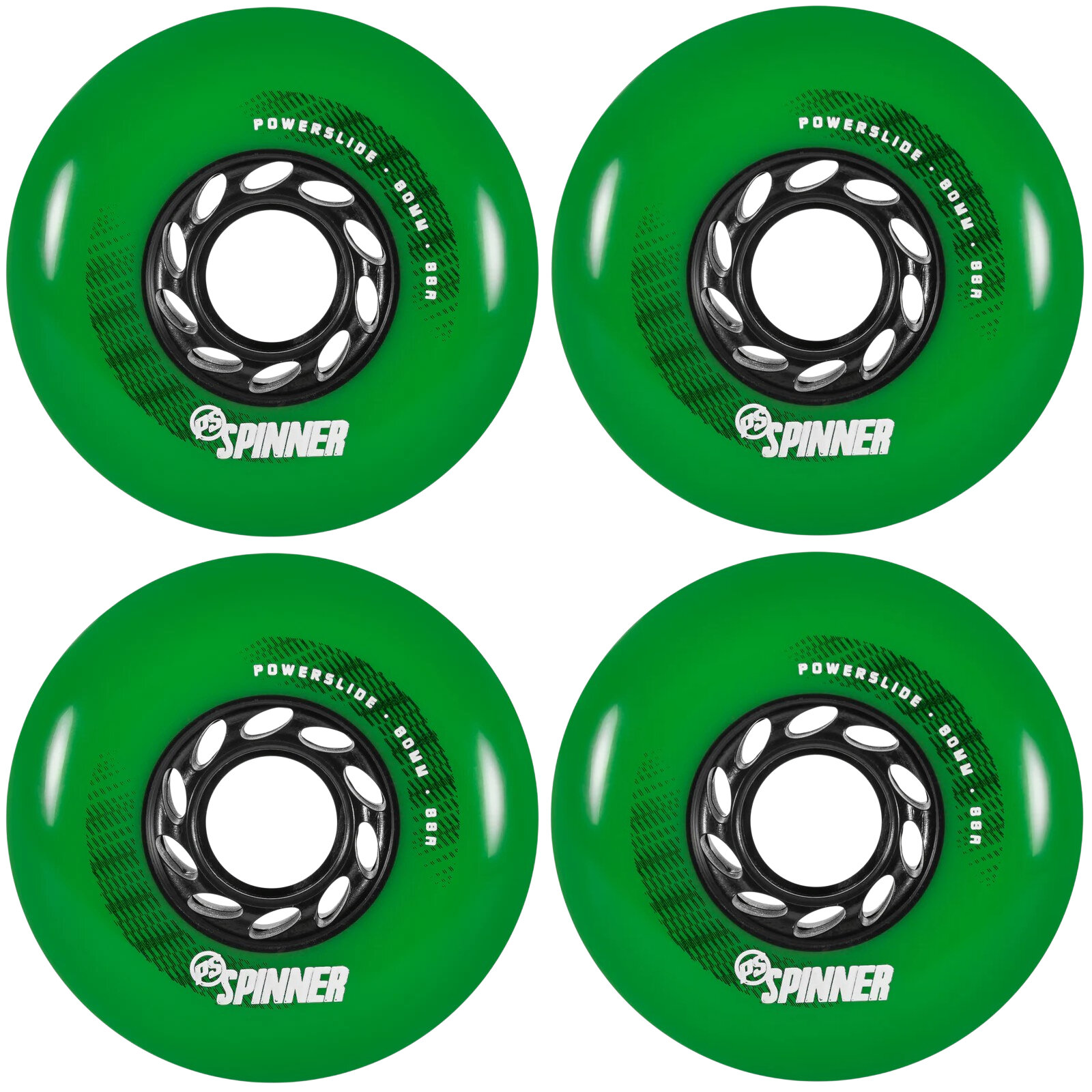 Набор колес Powerslide Spinner 80mm/88A Blue (4 шт.)