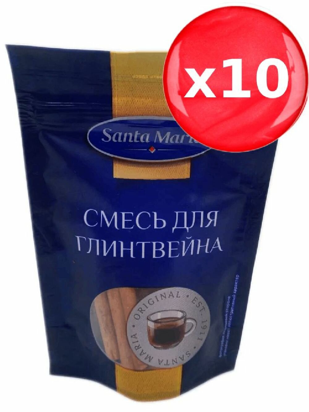 Смесь для глинтвейна Santa Maria Швеция, 10 пакетов по 37 г