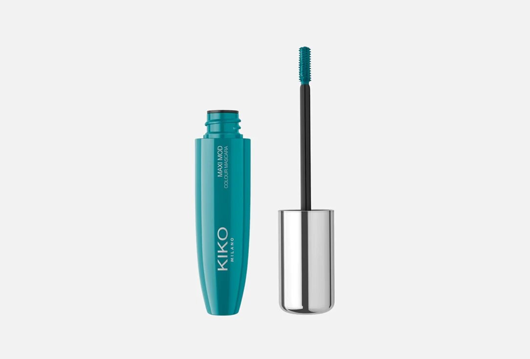 Цветная тушь для ресниц KIKO MILANO Maxi mod colour mascara, оттенок 04, Metallic green, 12 г