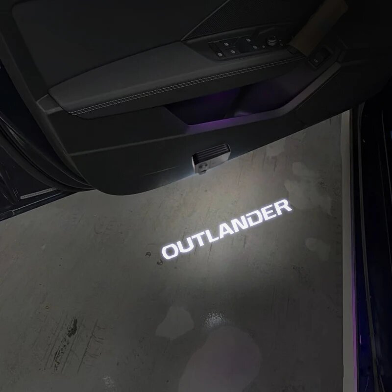 HD светодиодный для Mitsubishi Outlander с логотипом Ralli Art EVO ASX Pajero Galant Lancer, освещение для дверей автомобиля, HD-проектор, приветственная лампа