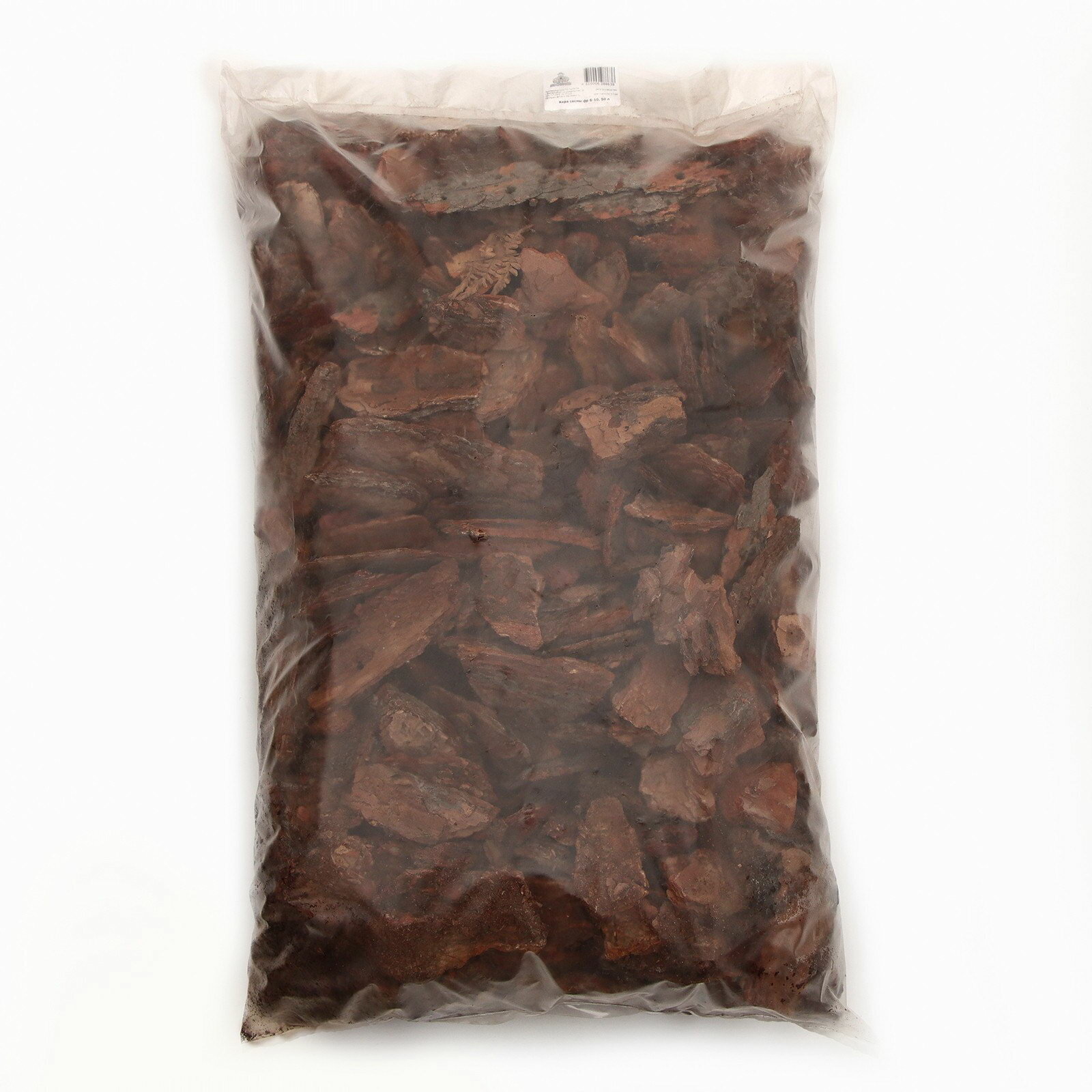 Кора сосны фр 6-10, 50 л, размер упаковки: 40 x 18 x 65 см, вес/объём: 50 л
