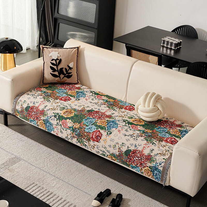 Покрывало для дивана-кровати, современное покрывало для дивана, Распускаются великолепные цветы, 130x180 см
