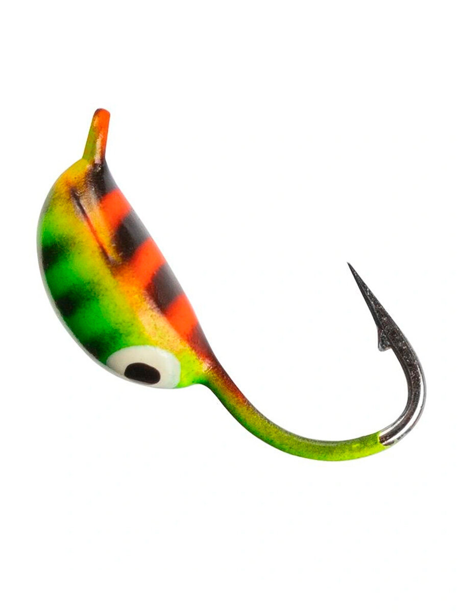 Мормышка Helios вольфрамовая Мидия с ушком крашеная 3мм 0,58гр 61 (MW-2430-61), 10 штук в упаковке