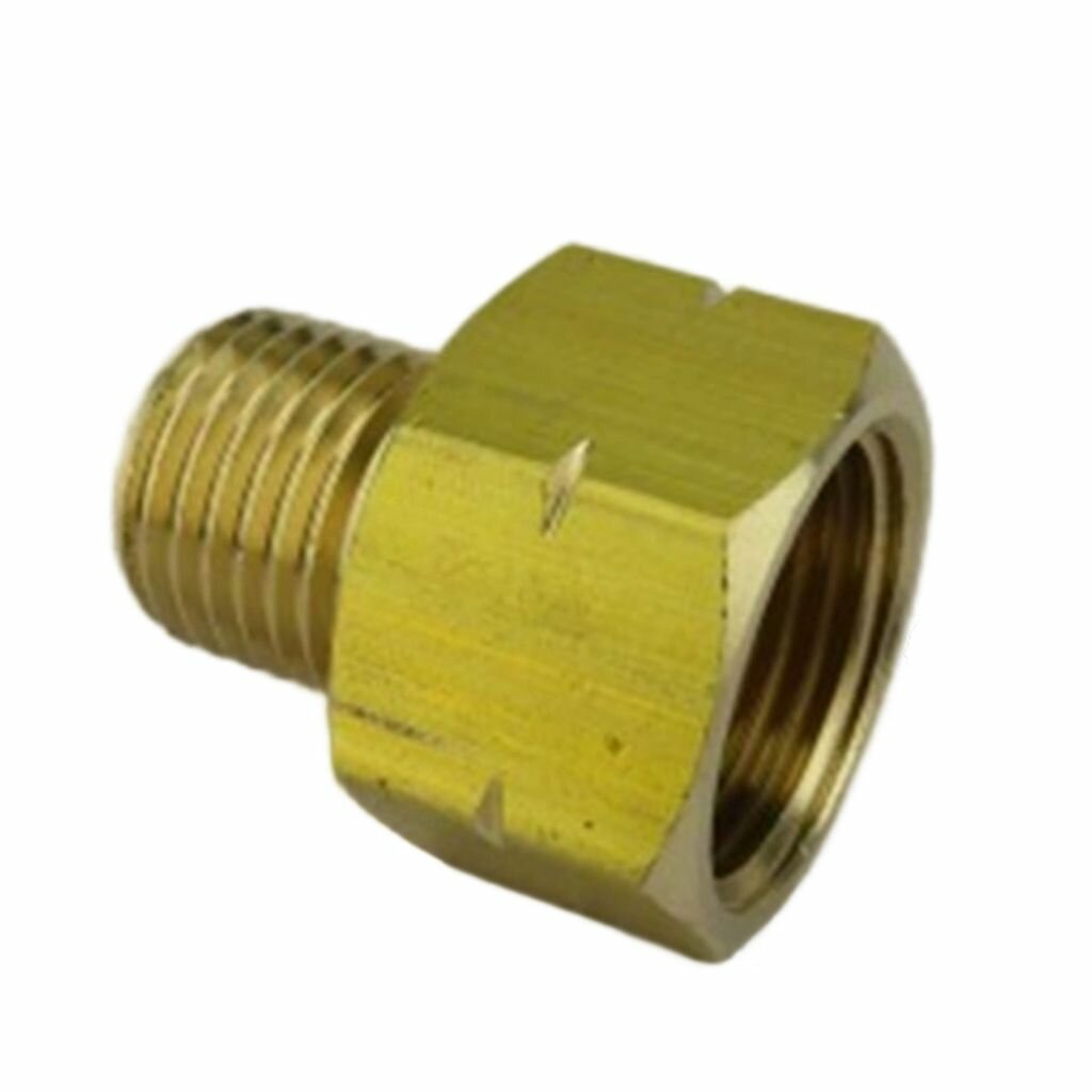 Медный адаптер для газа LPG 3/8" на 1/4" левая резьба