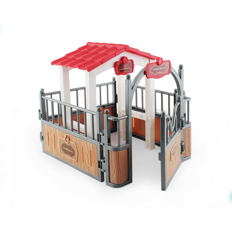 Модель аксессуаров для фермы из пластика life-like комплект заборов и сарая стиль f