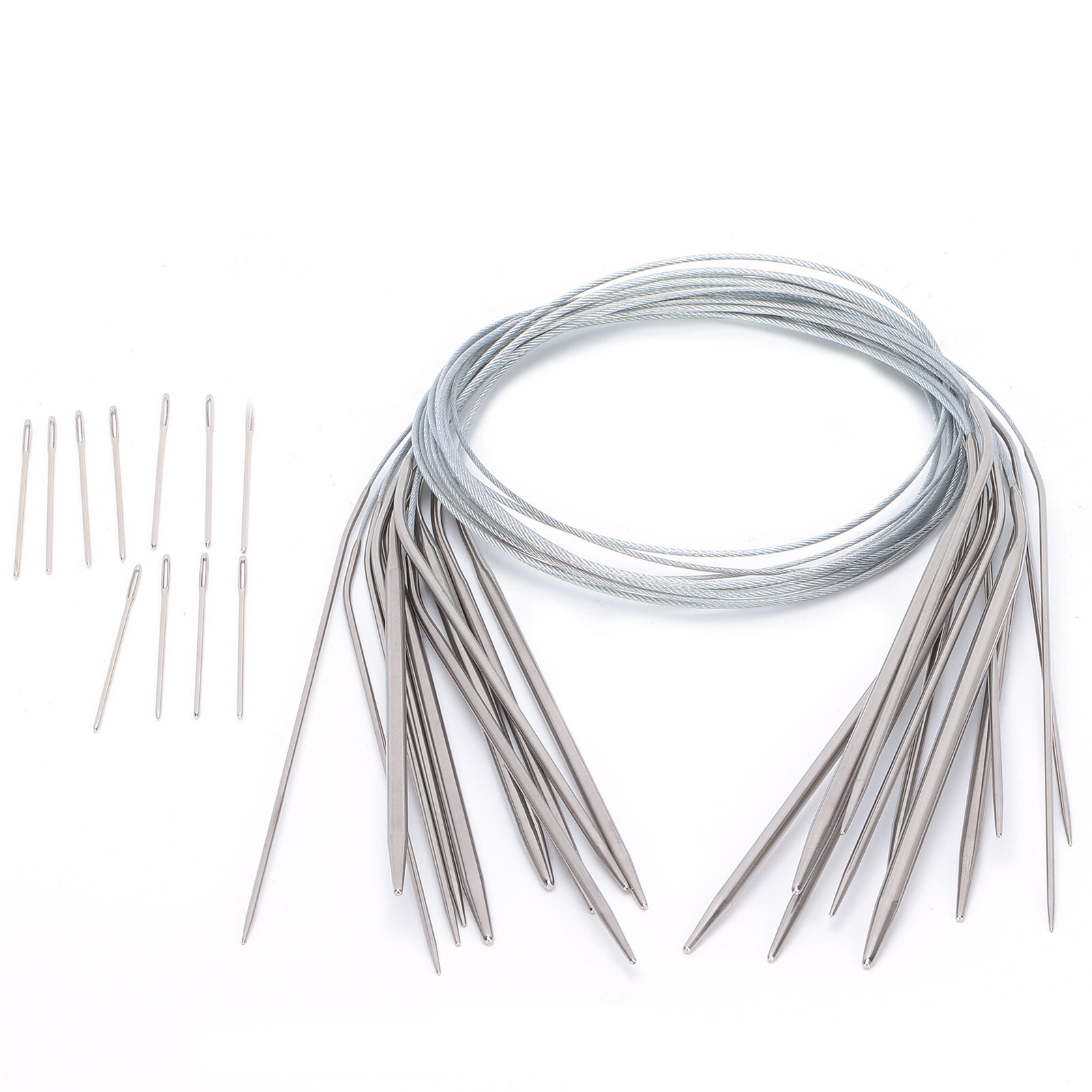 Иглы из круговой вязания из нержавеющей стали 65 см, различные круглые вязаные игла для вязания и вязания, долговечные и гладкие