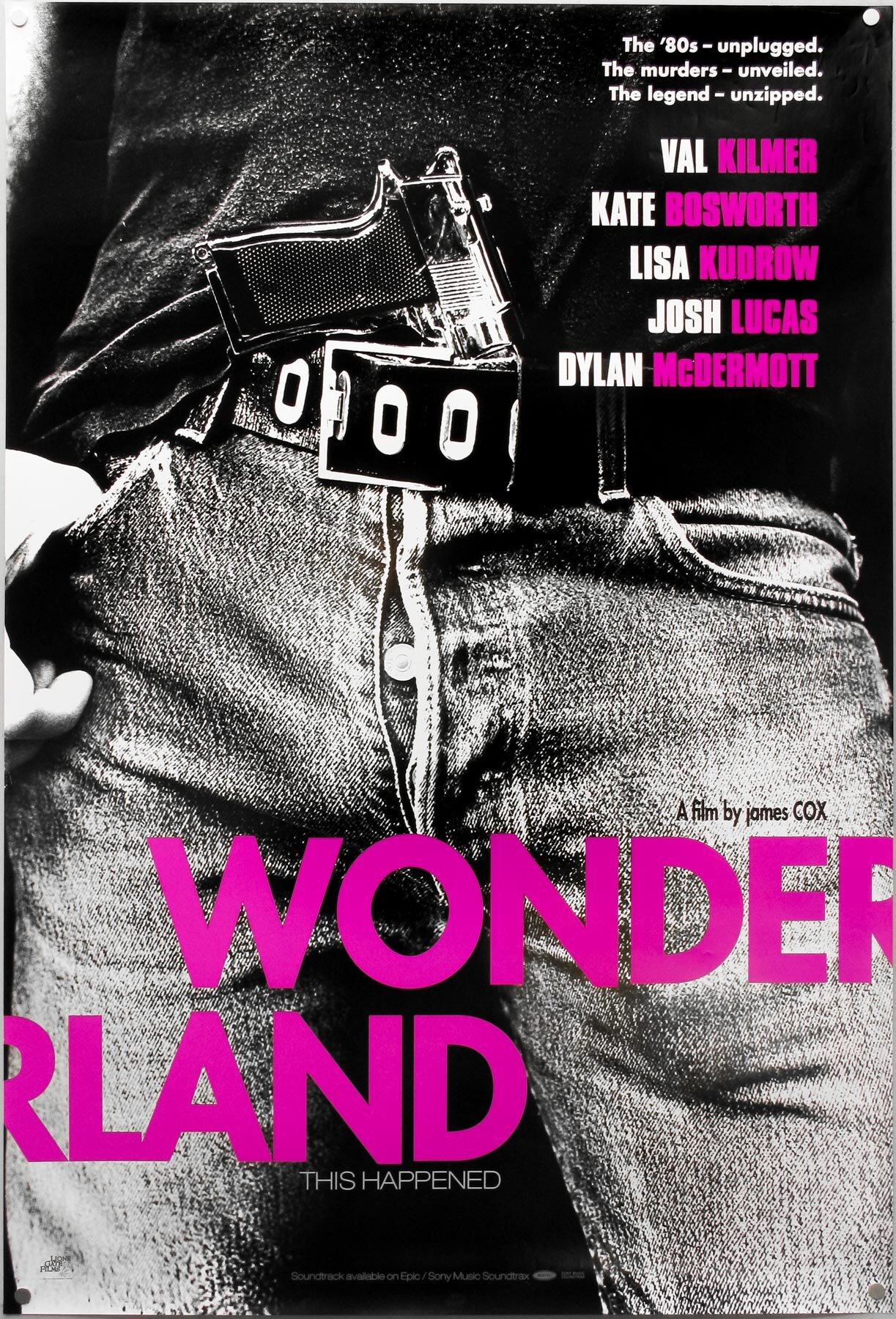 Плакат, постер Wonderland (2003) (Уондерленд) на бумаге, размер 60х84см