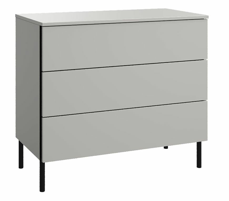 Комод, комод с ящиками Розалин, серый