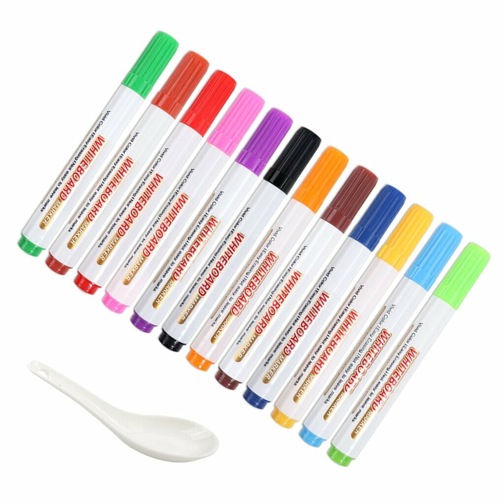 Упаковка из 12 Плавающих Маркеров для Белой доски С Закругленным Наконечником для детского Художественного Поделка