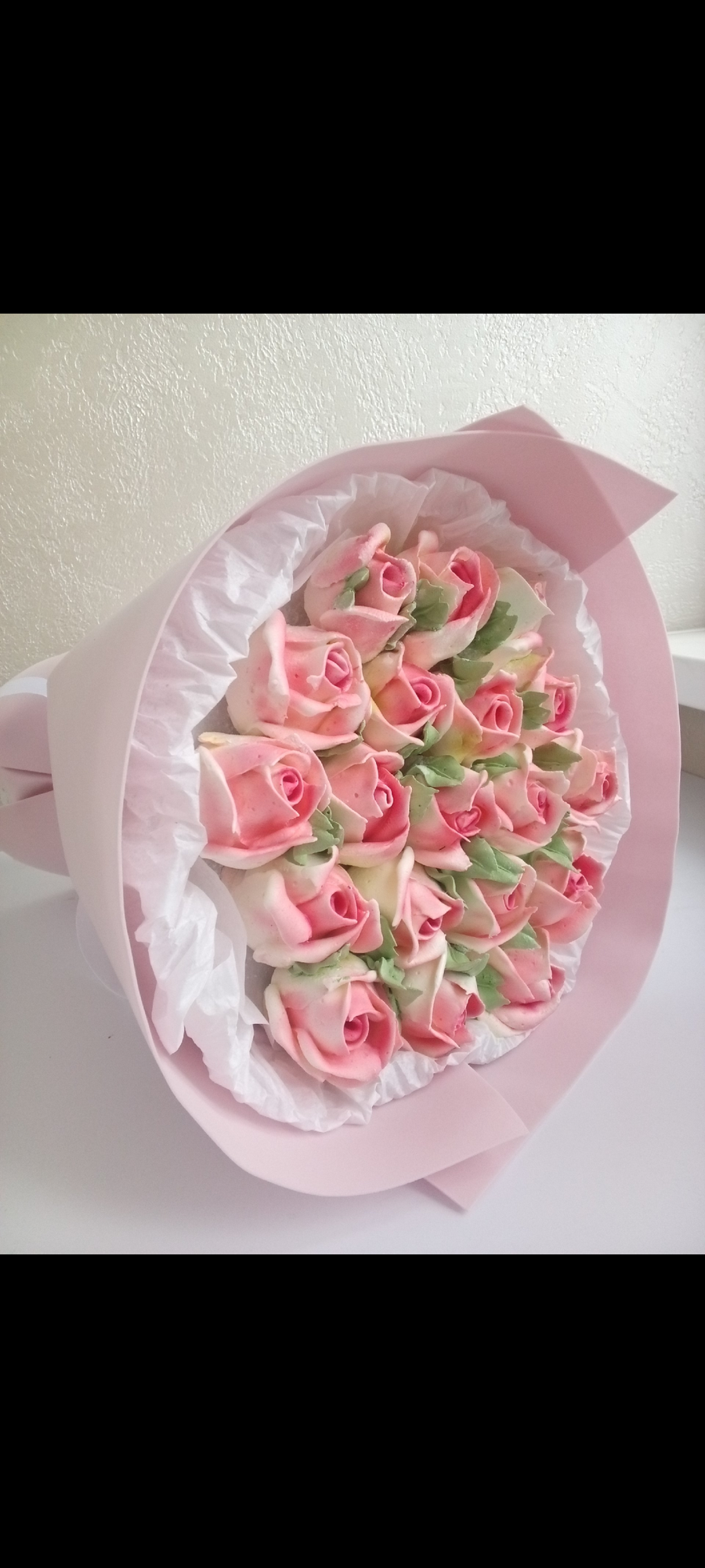 Букет роз из зефира