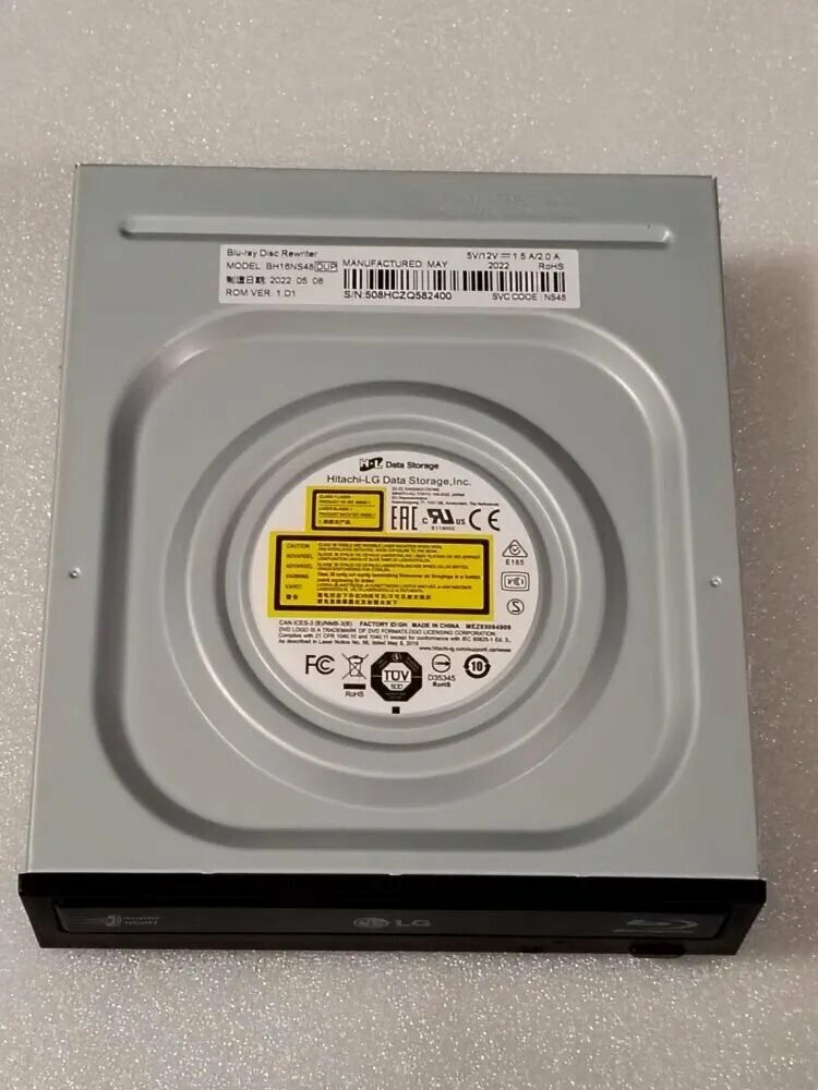 Оптический привод LG Blu-ray burner WH16NS/60 поддерживает 3D 4K UHD Blu-ray