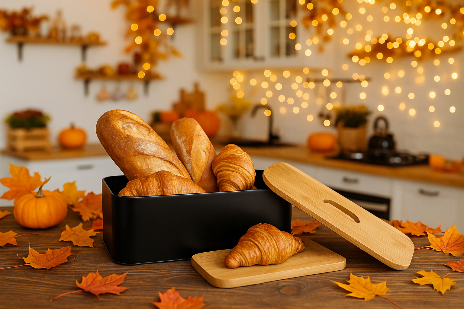 Хлебница Simple Atmosphere с бамбуковой крышкой и разделочной доской