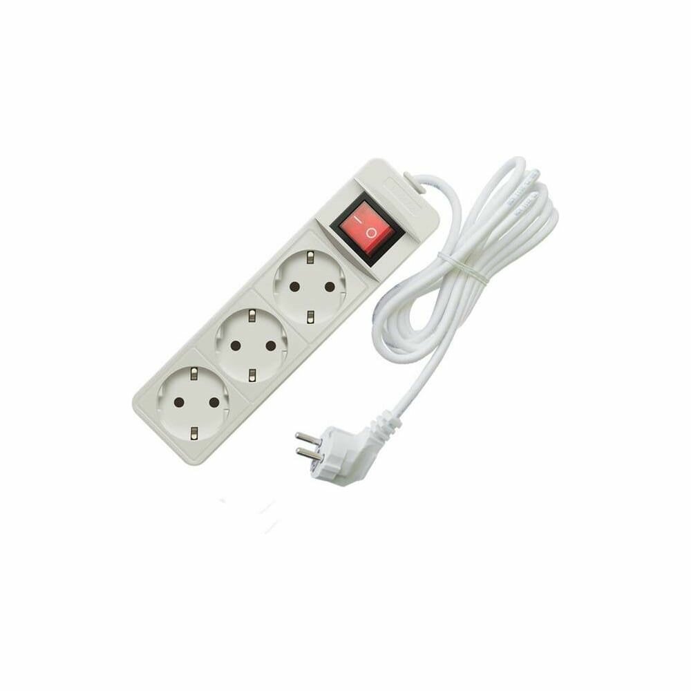 Удлинитель 3х7м с заземл. 10А IP20 2.2кВт ПВС с выкл. Союз 481S-7307