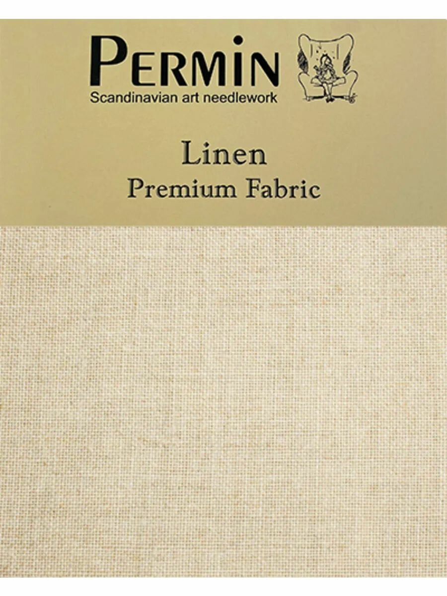 Основа для вышивания Permin 35 ct, (35x25 см, цвет 66/135, 100% лен)