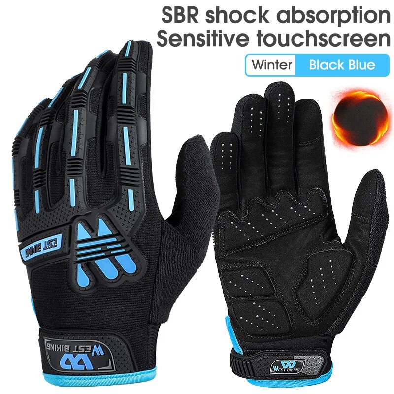 WEST BIKING, велосипедные перчатки для мужчин, амортизирующие тачскрин, MTB дорожные велосипедные перчатки, мотоциклетные перчатки для бега, фитнеса, спортивные перчатки, XL, Черный, Мужской