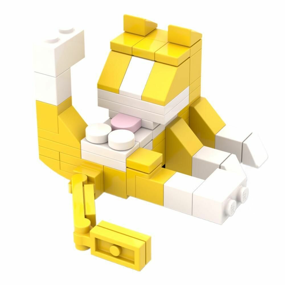 Конструктор Кот из строительных блоков