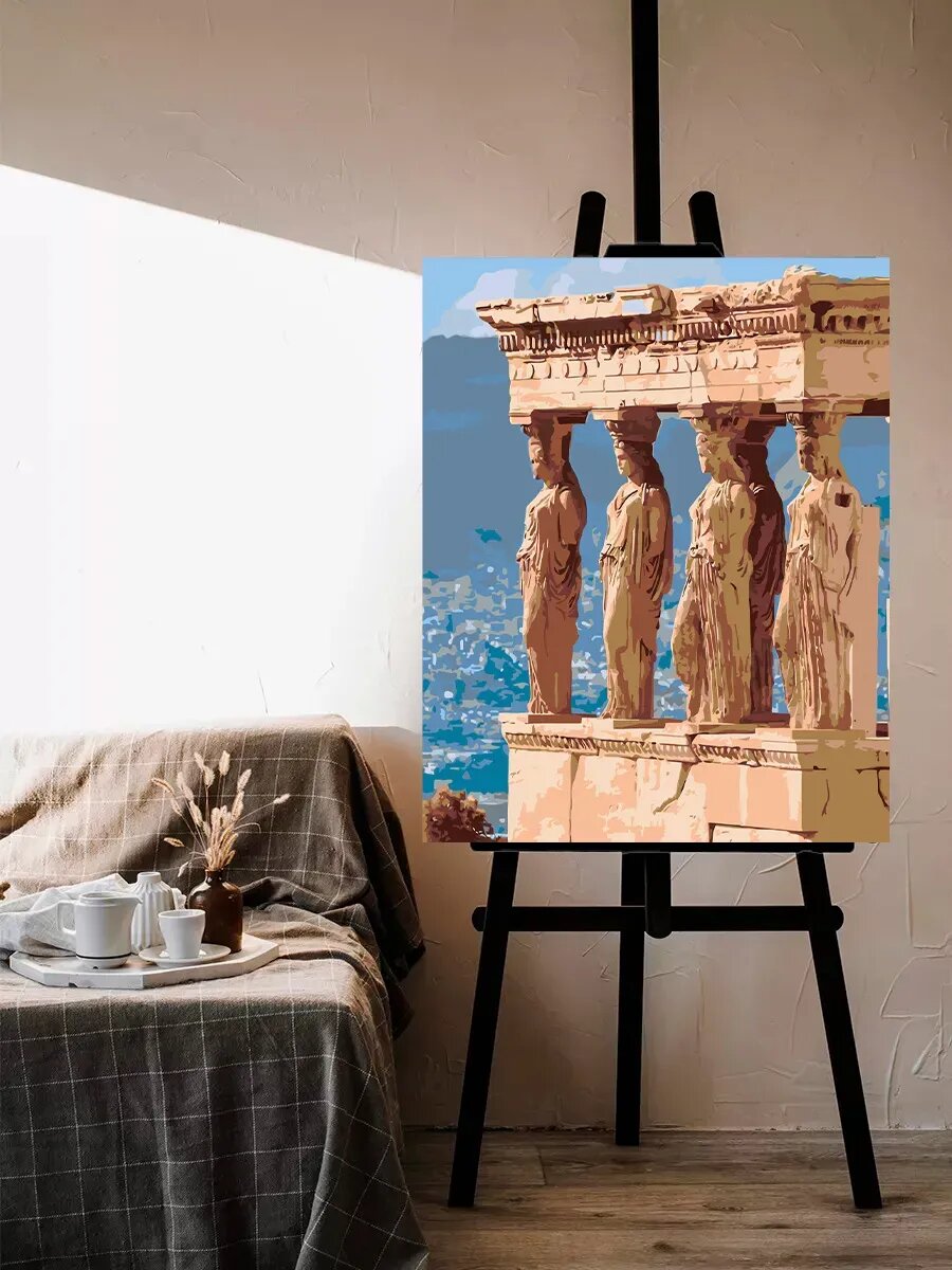 Картина по номерам Греция Афины Акрополь Статуи Кариатид