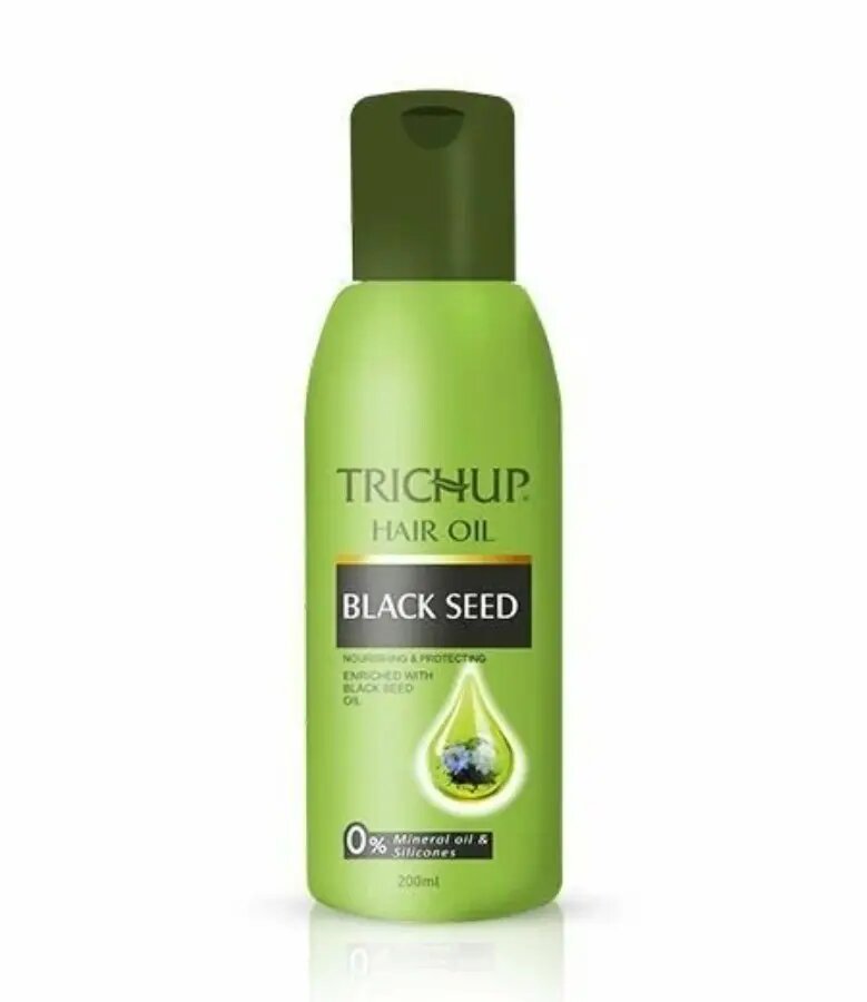 Trichup Hair Oil BLACK SEED, Vasu (Тричуп Масло для волос черные семена, Питание и защита, Васу), 200 мл.