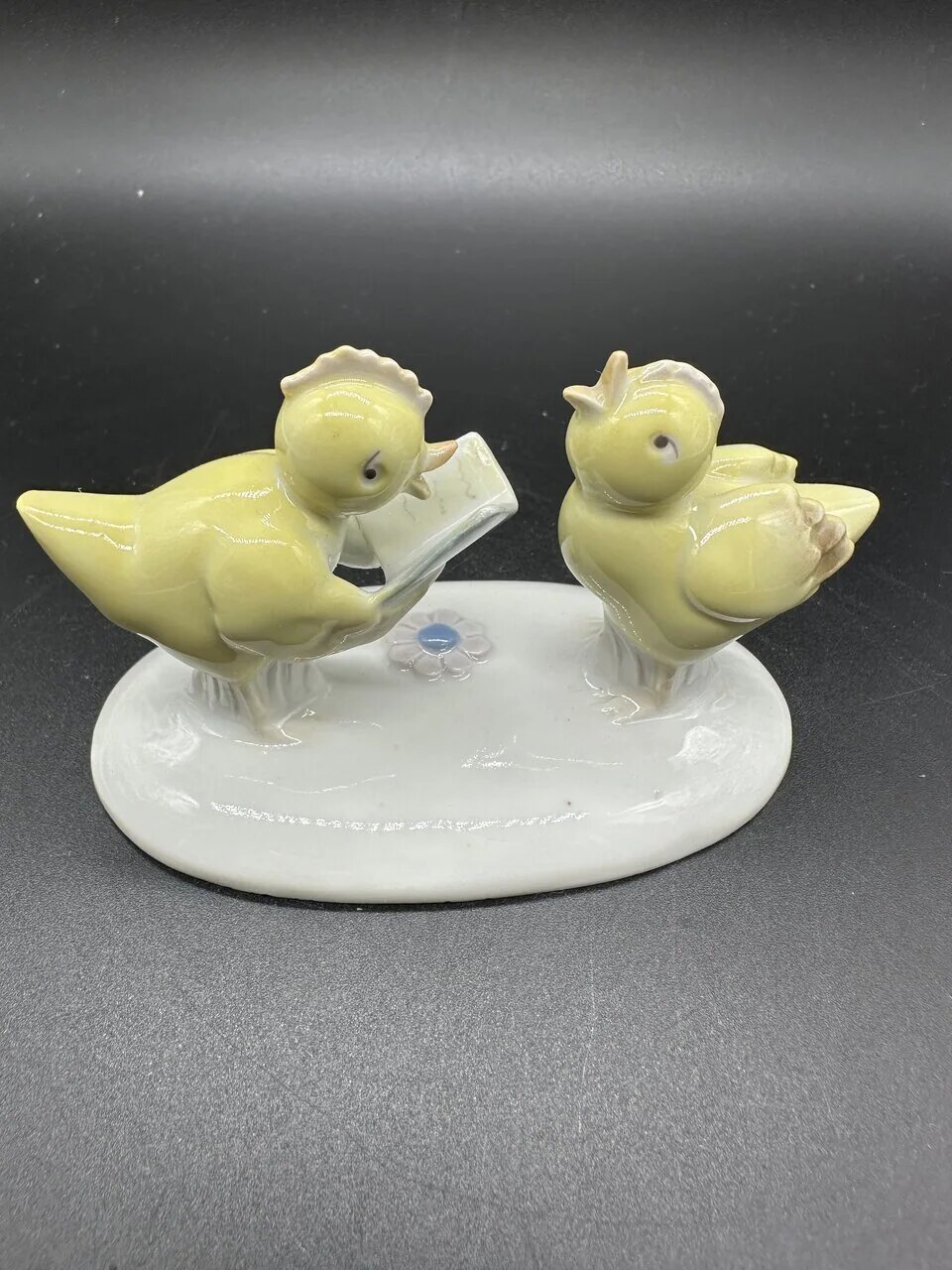 Фарфоровая статуэтка Птенцы пара Германия Metzler & Ortloff 1960г Редкость