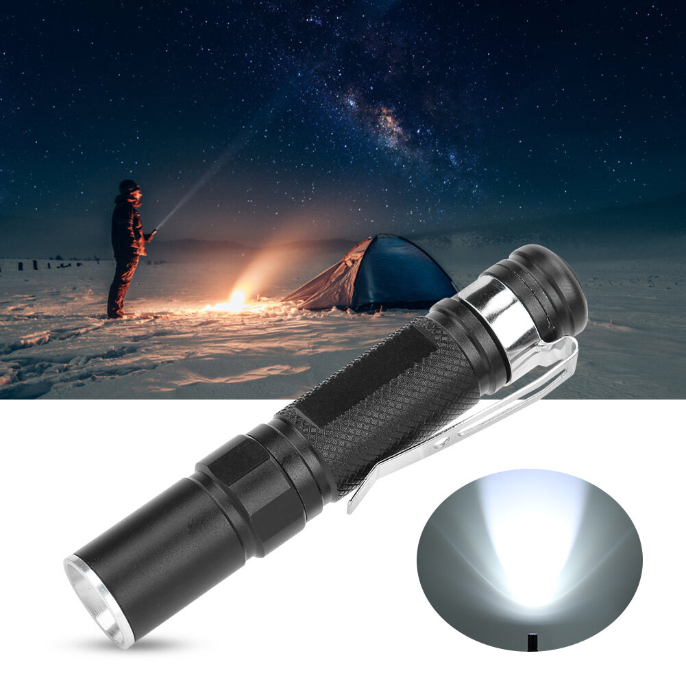 Открытый портативный мини-светодиодный фонарик в форме ручки с телескопической ручкой для Emergencyblack