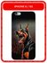 Чехол на Apple iPhone 6 / Айфон 6 с принтом "Доберман с цепью"