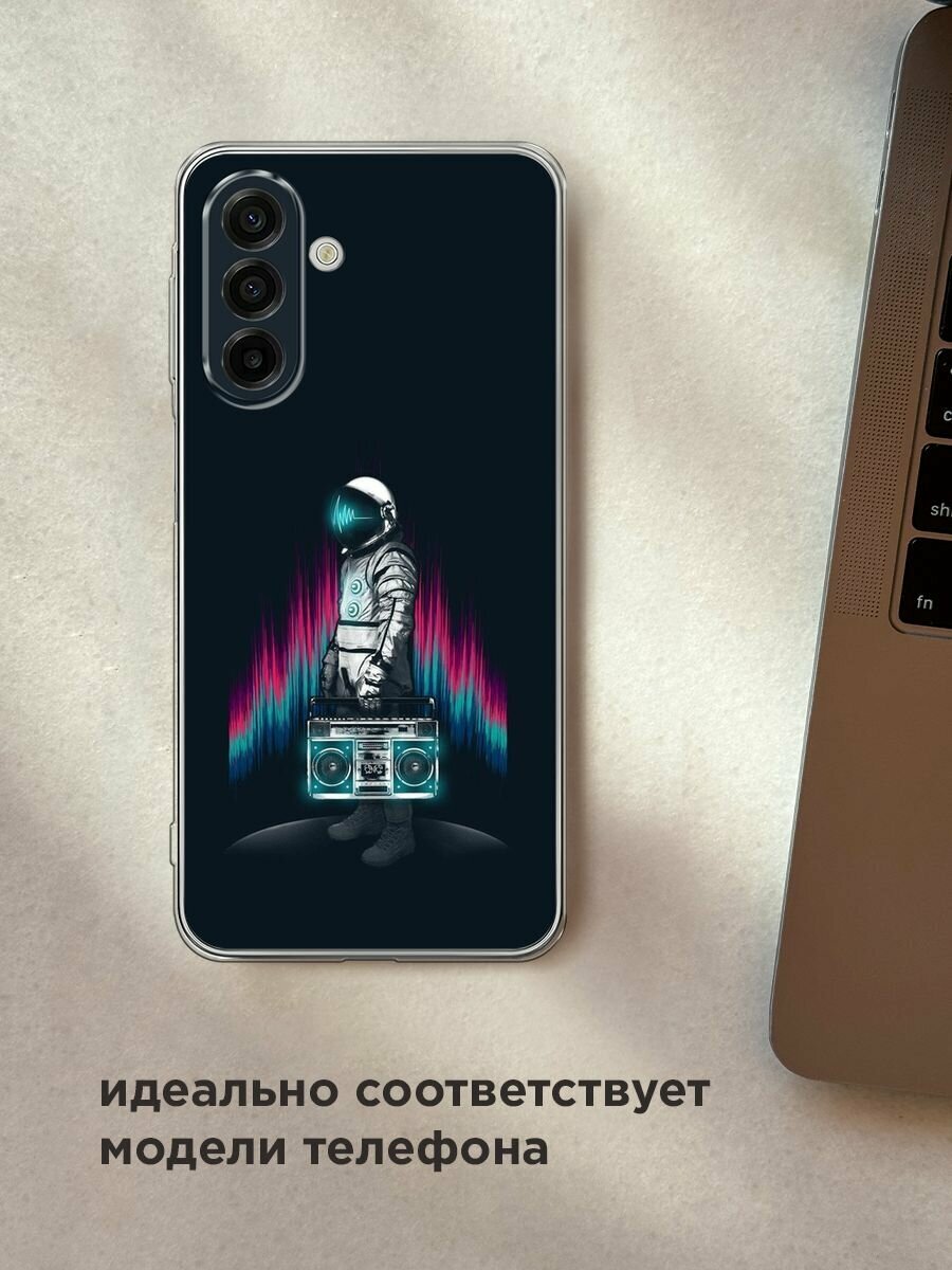Чехол на Samsung Galaxy A17 / Самсунг А17 с принтом "Космическая вечеринка" — фото 1