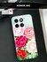 Чехол на Honor X6c / Хонор X6c с принтом "Большие пионы", прозрачный