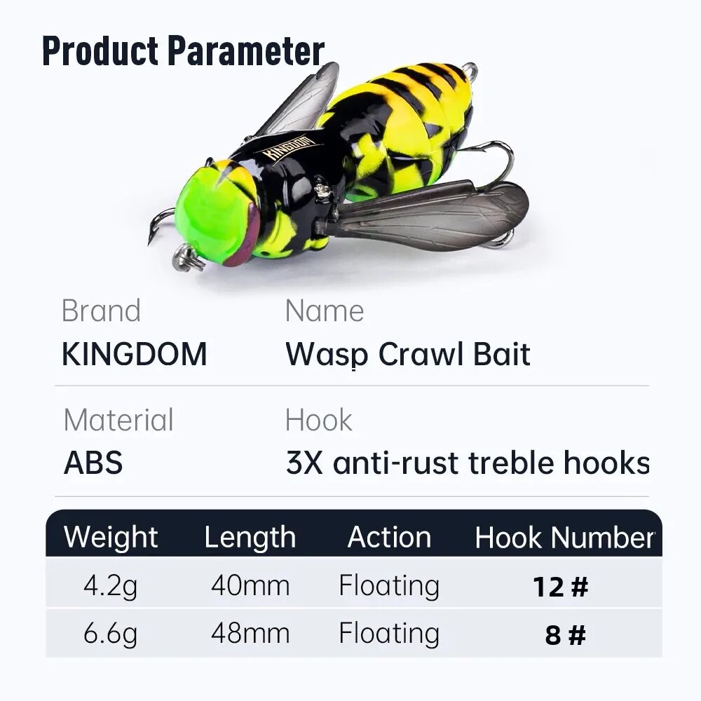 Kingdom Floating Wasp Bait 48mm 6.6g, 03 — фото 1
