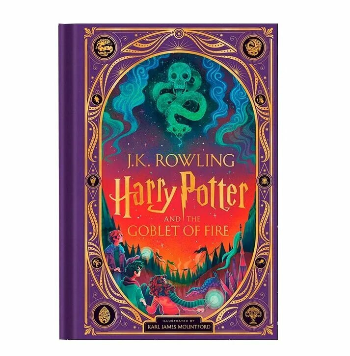 Harry Potter and the Goblet of Fire Интерактивная иллюстрированная книга, фэнтези с цветными иллюстрациями, для детей и взрослых | Роулинг Джоан Кэтлин