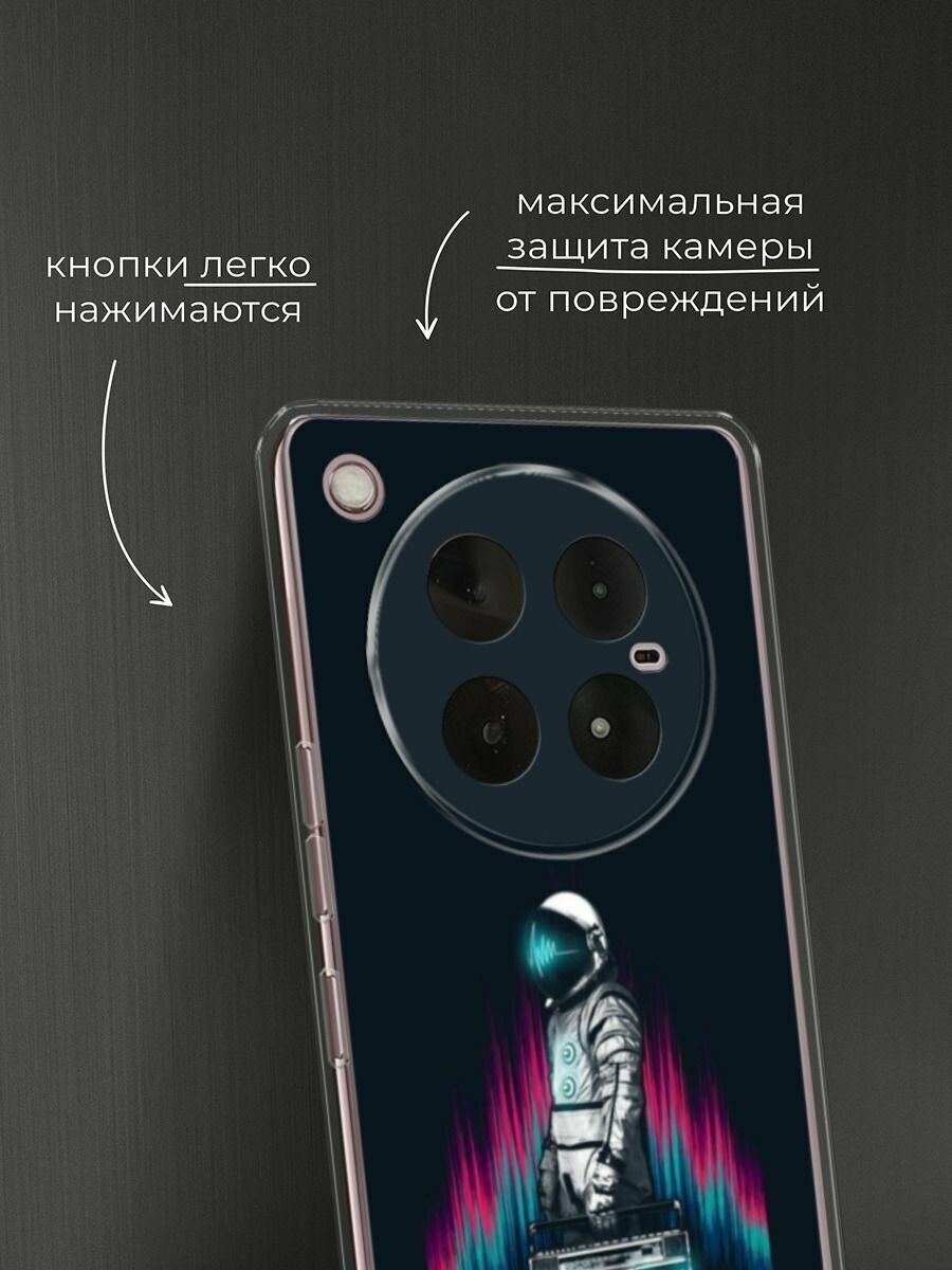Чехол на Infinix Zero 40 4G / Инфиникс Зеро 40 4G с принтом "Космическая вечеринка" — фото 1