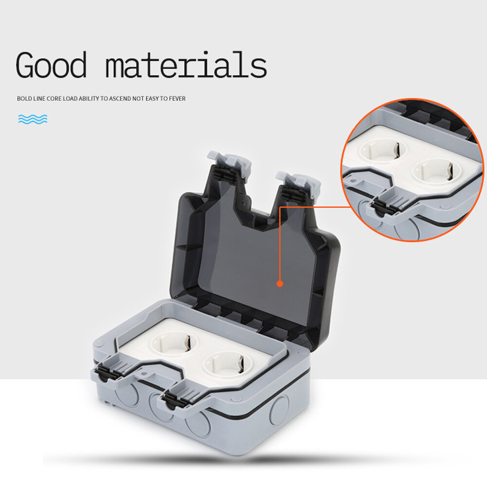 Водонепроницаемая наружная розетка IP66 16A (110-220V)
