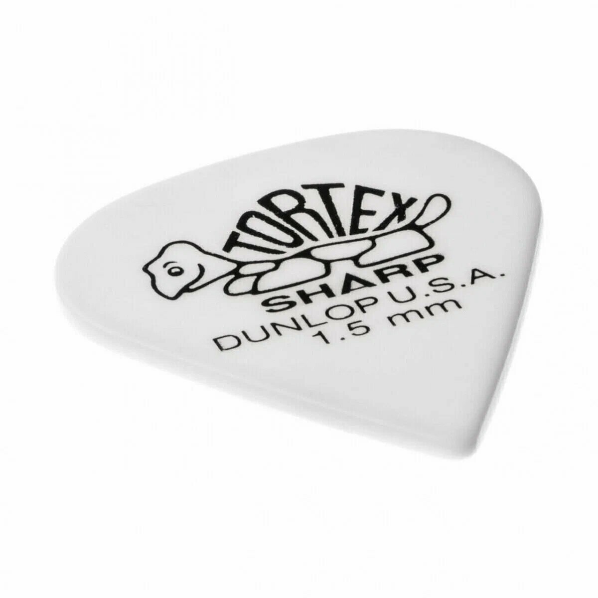 Медиаторы Dunlop 412Tortex Sharp, 72 шт./уп, толщина 1.5 мм, белые