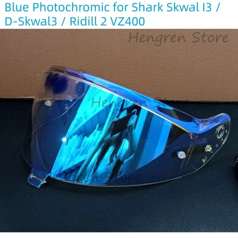 Фотохромный синий козырек Shark Skwal I3/D-Skwal3/Ridill 2